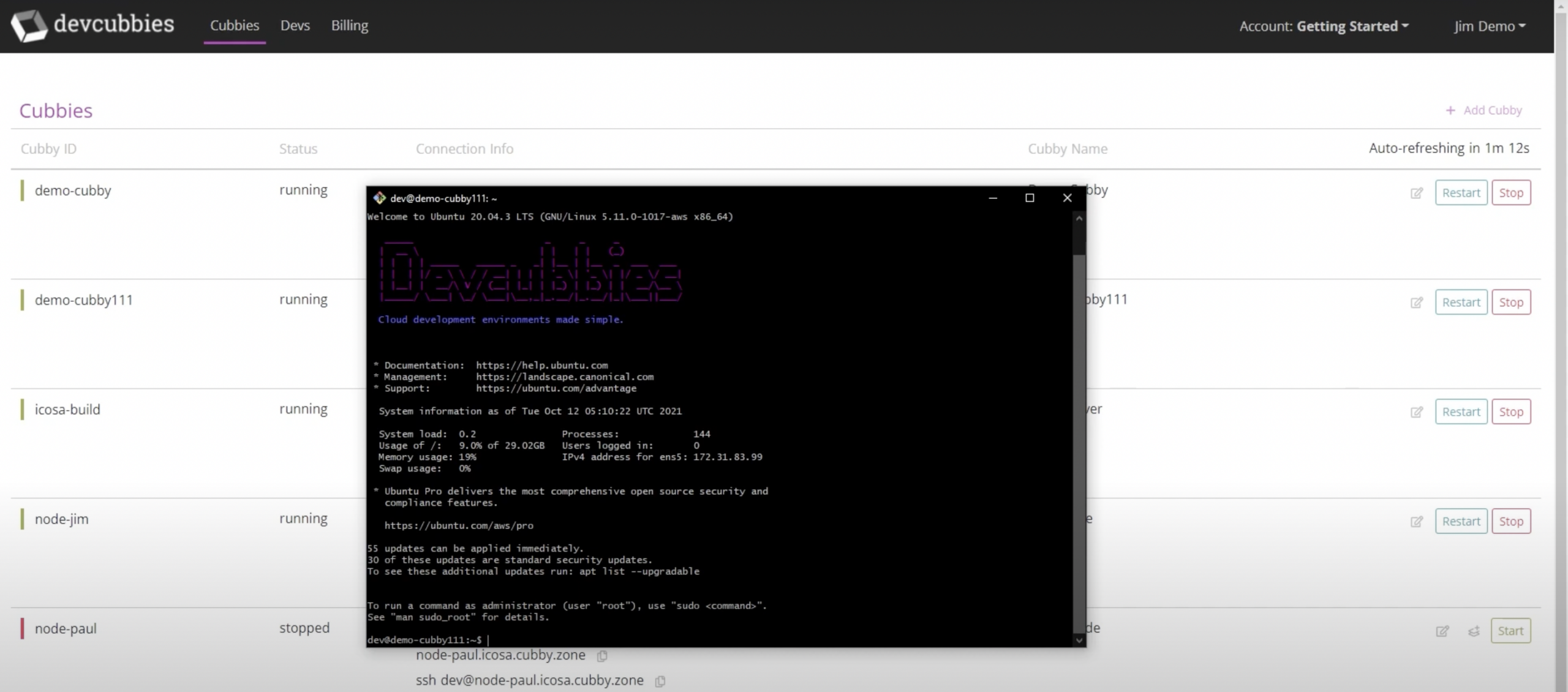 Your First React App Using A Cloud Dev Box Devcubbies 